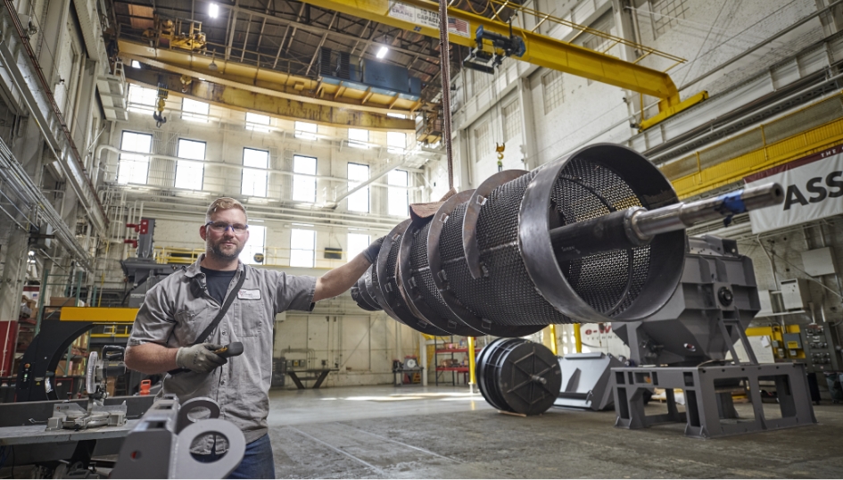 Rotary Screens, Steel Flighted Augers, & Conveyors | Blast Cleaning ...