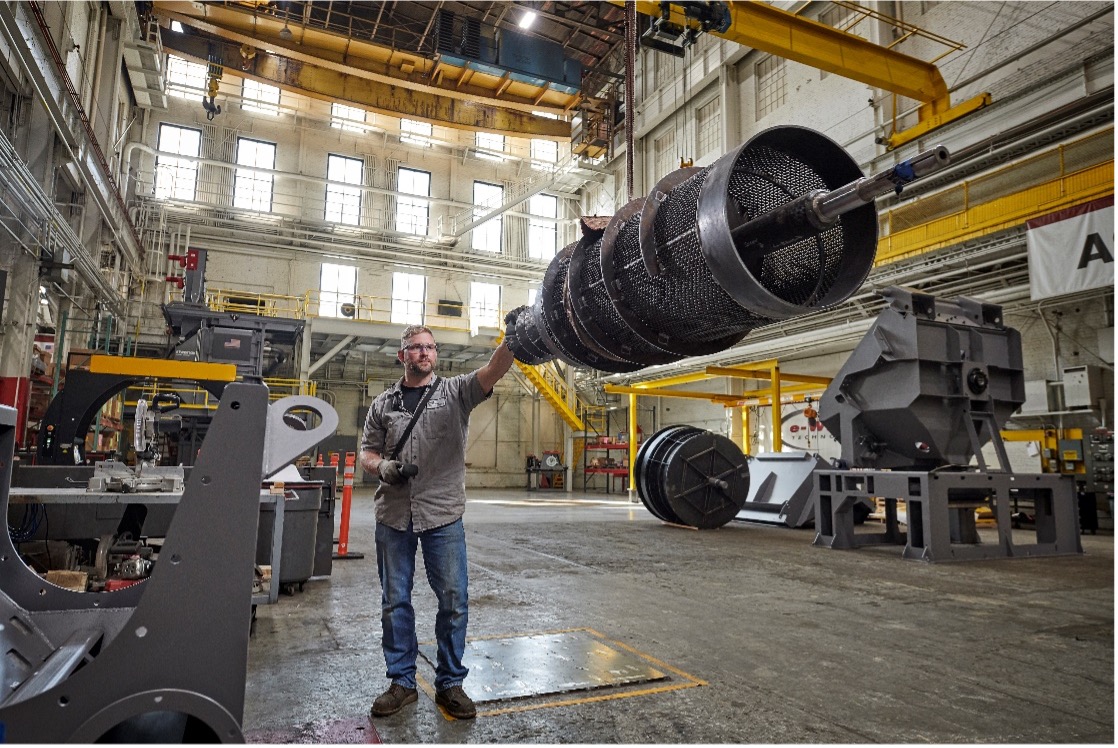 Rotary Screens, Screws and Augers | BCT - Blast Cleaning Technologies